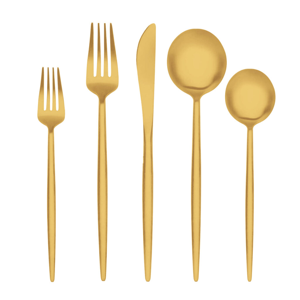 Black Skinny Modern Flatware – The Confetti Studio