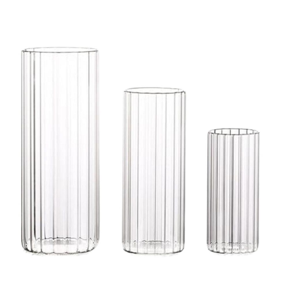 Ribbed Cylinder Candle Vase – The Confetti Studio