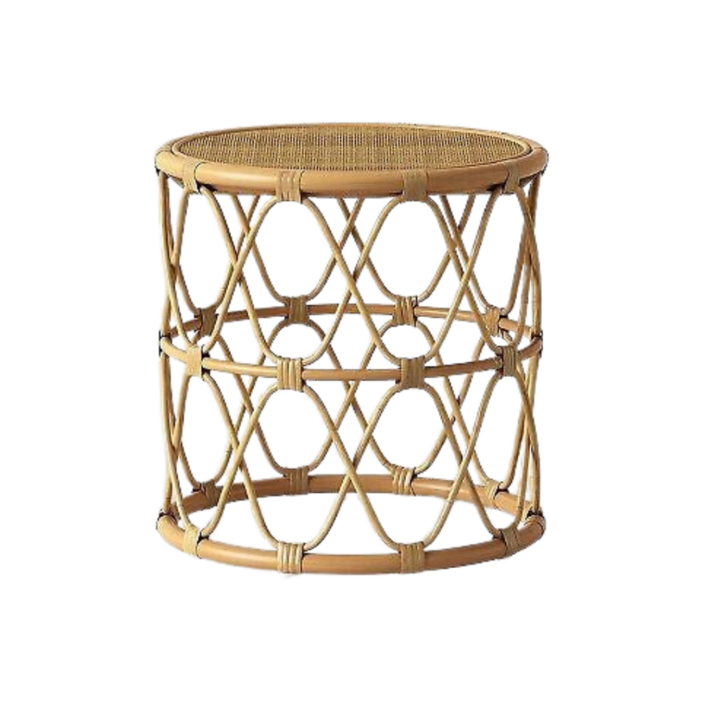 Twisted Rattan Side Table – The Confetti Studio